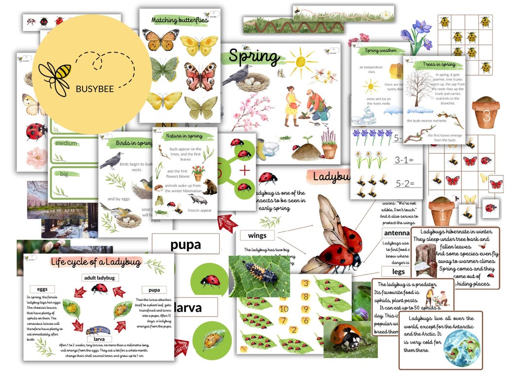 SPRING BUNDLE | Preschool Bundle | Printable Kids Games |printable ...