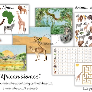 AFRICA BUNDLE | Preschool Bundle | Printable Kids Games | Printable ...