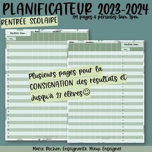 Planificateur 2023-2024 pour enseignants du primaire - Etsy Canada