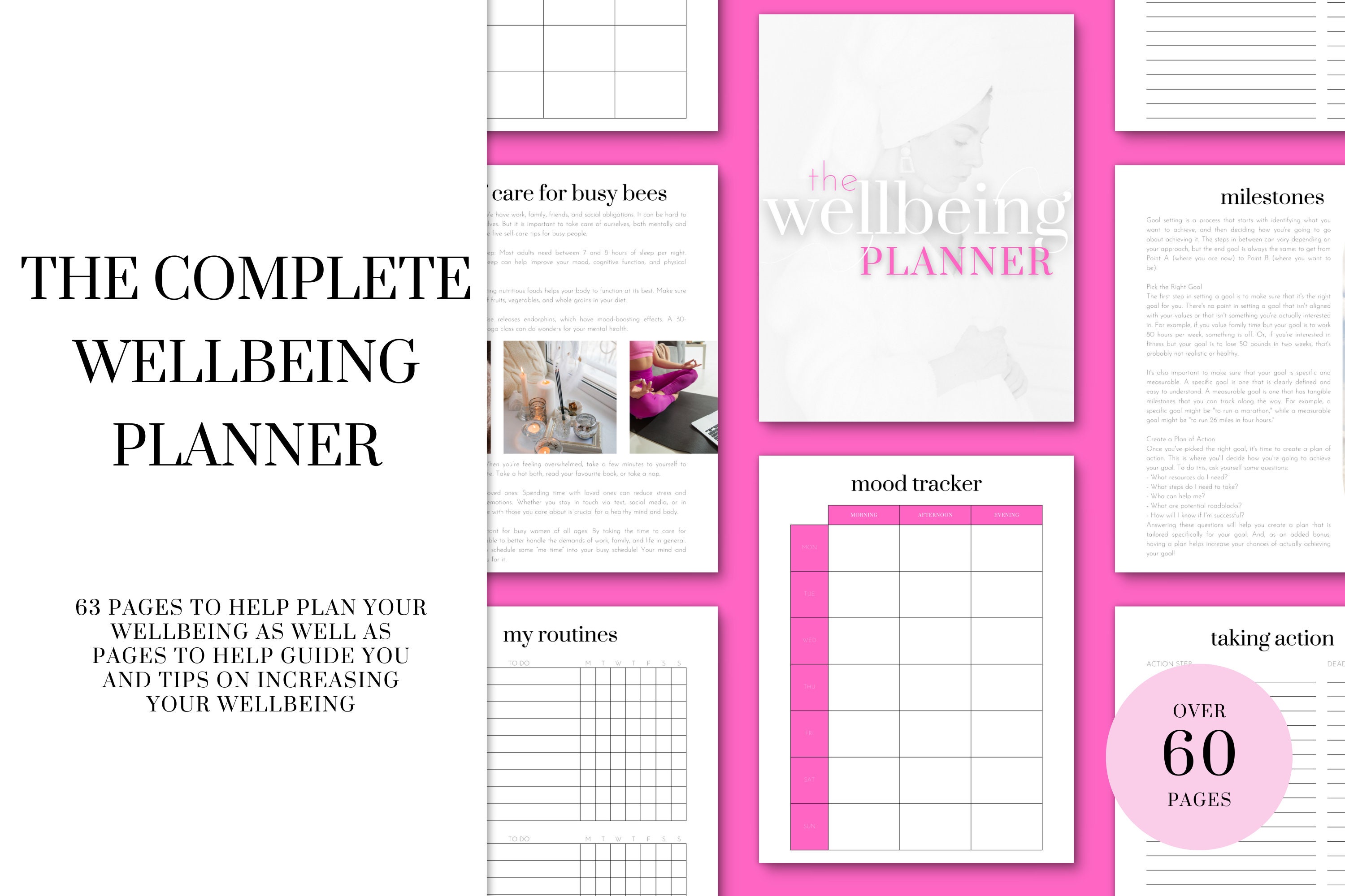 Complete Digital Wellbeing Planner - Etsy