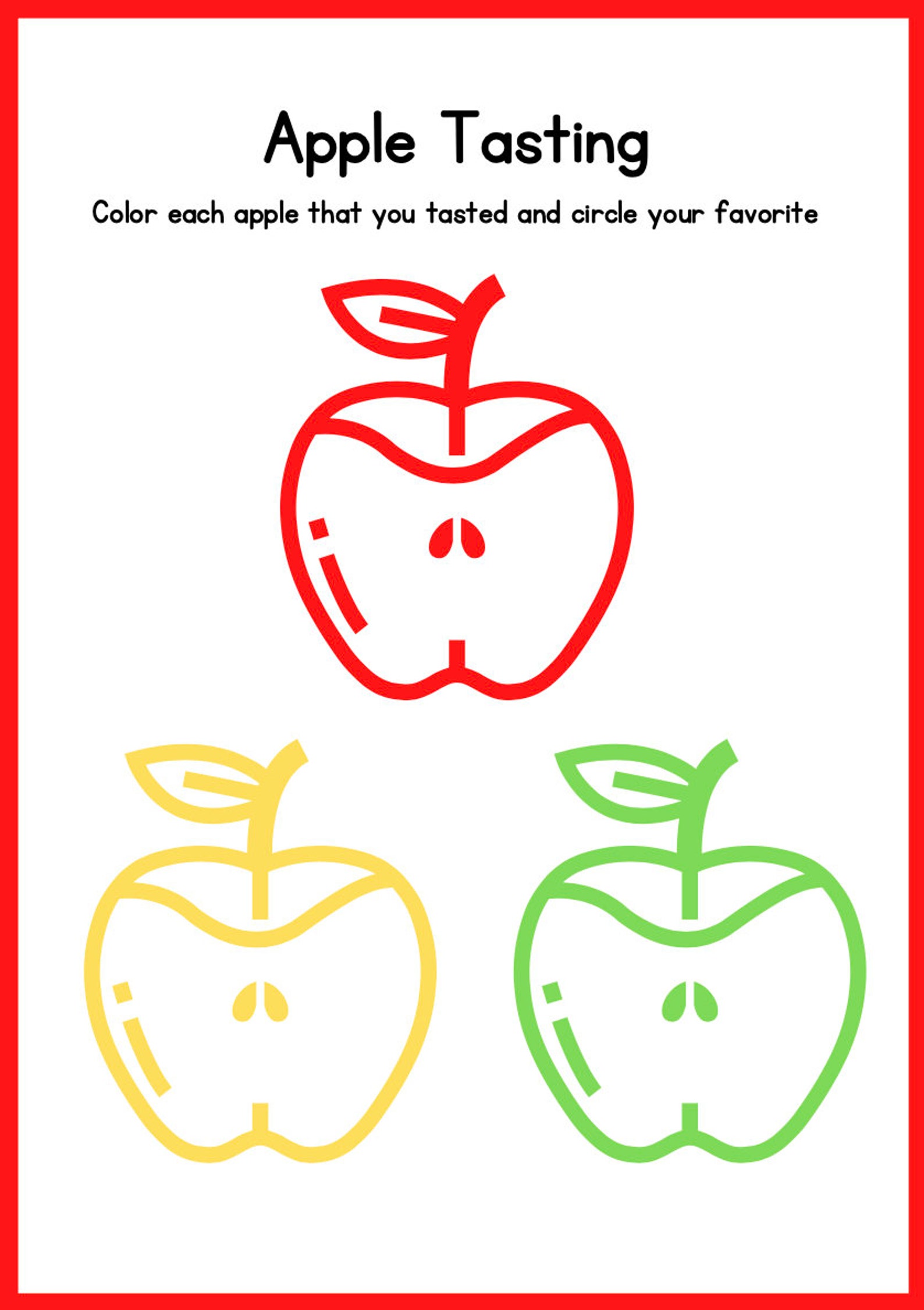 A is for Apple-preschool Unit - Etsy