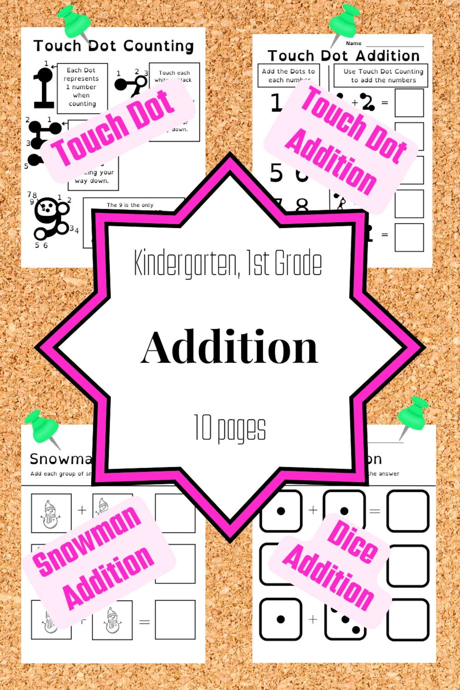 Touch Dot Math and Addition - Etsy