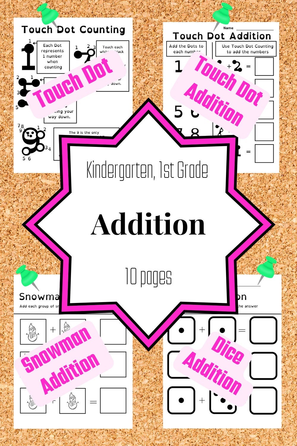 Touch Dot Math and Addition - Etsy