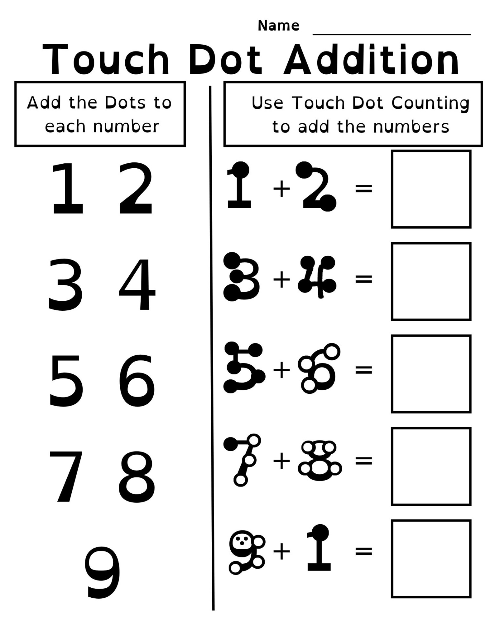 Touch Dot Math and Addition - Etsy
