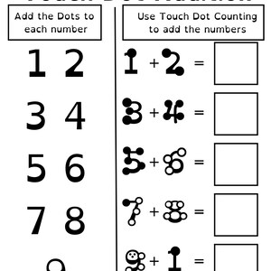 Touch Dot Math and Addition - Etsy