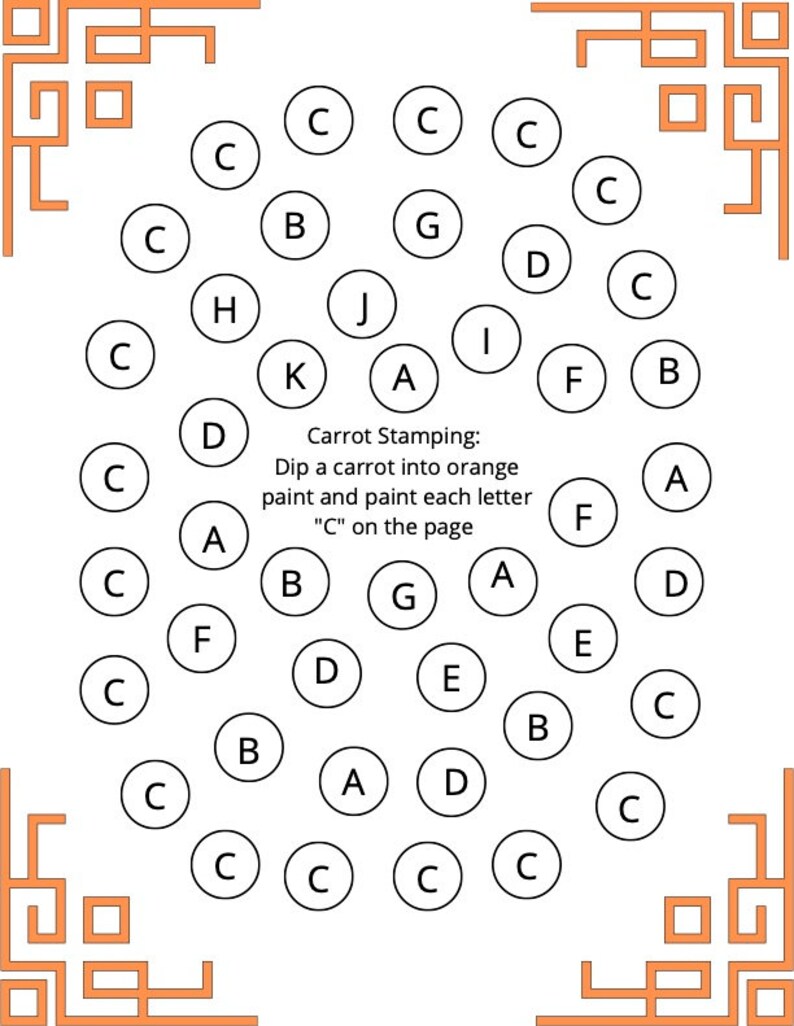 C is for Carrot Preschool Unit - Etsy