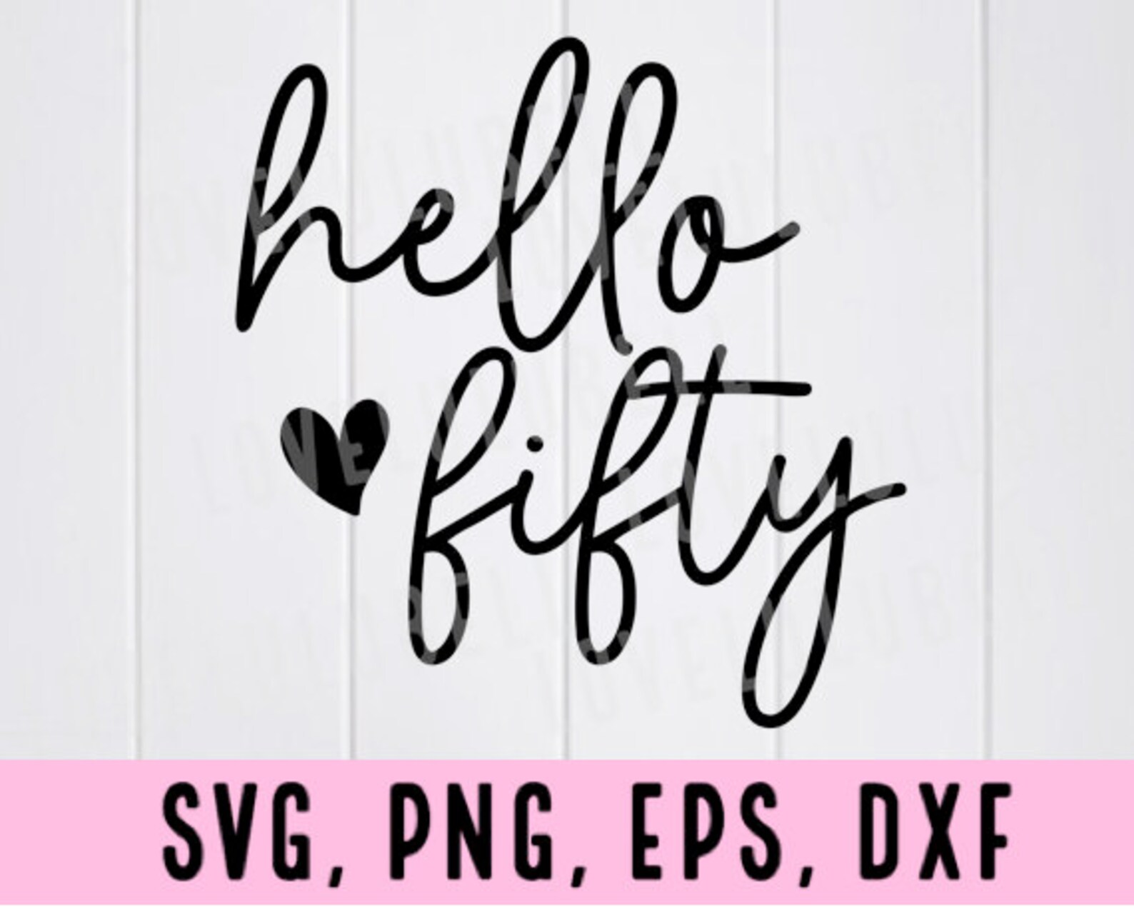 Hello Fifty Svg Hello 50 Svg 50th Birthday Svg 50th - Etsy