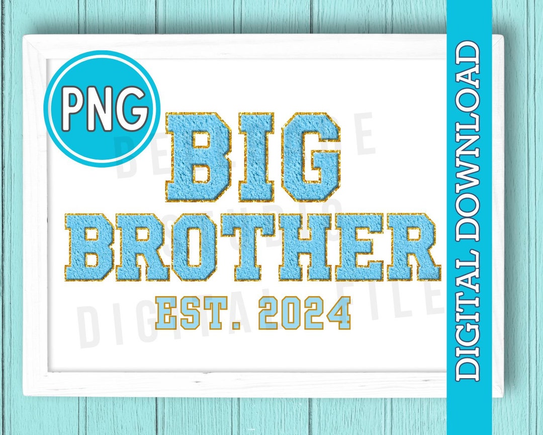 Big Brother Toddler Shirt Design Png, Big Brother Png, Sublimation Png ...