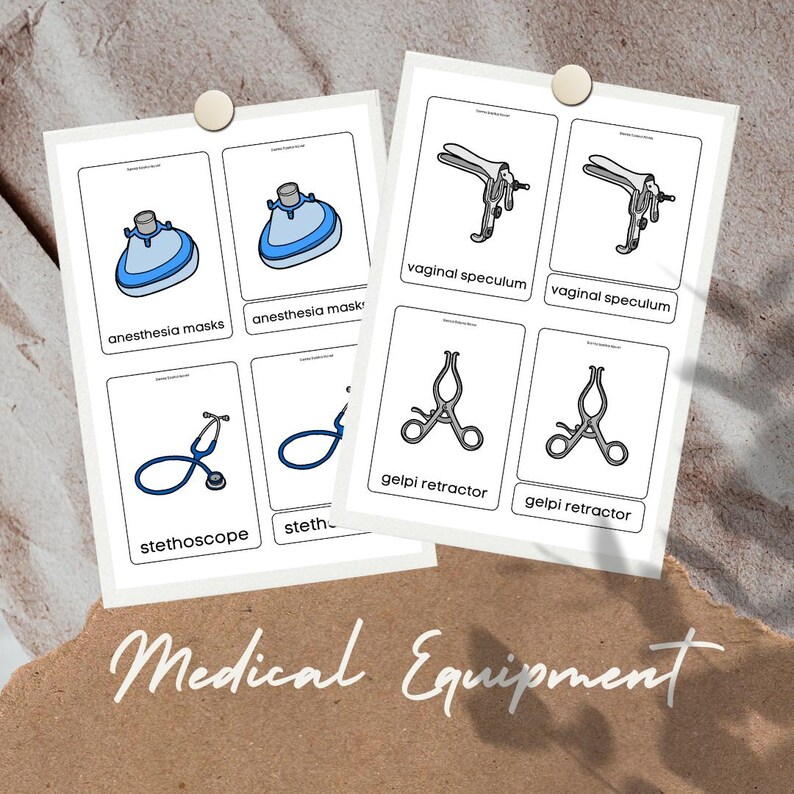 LITTLE DOCTOR: Medical Equipment Flash Cards | Science, Medical ...