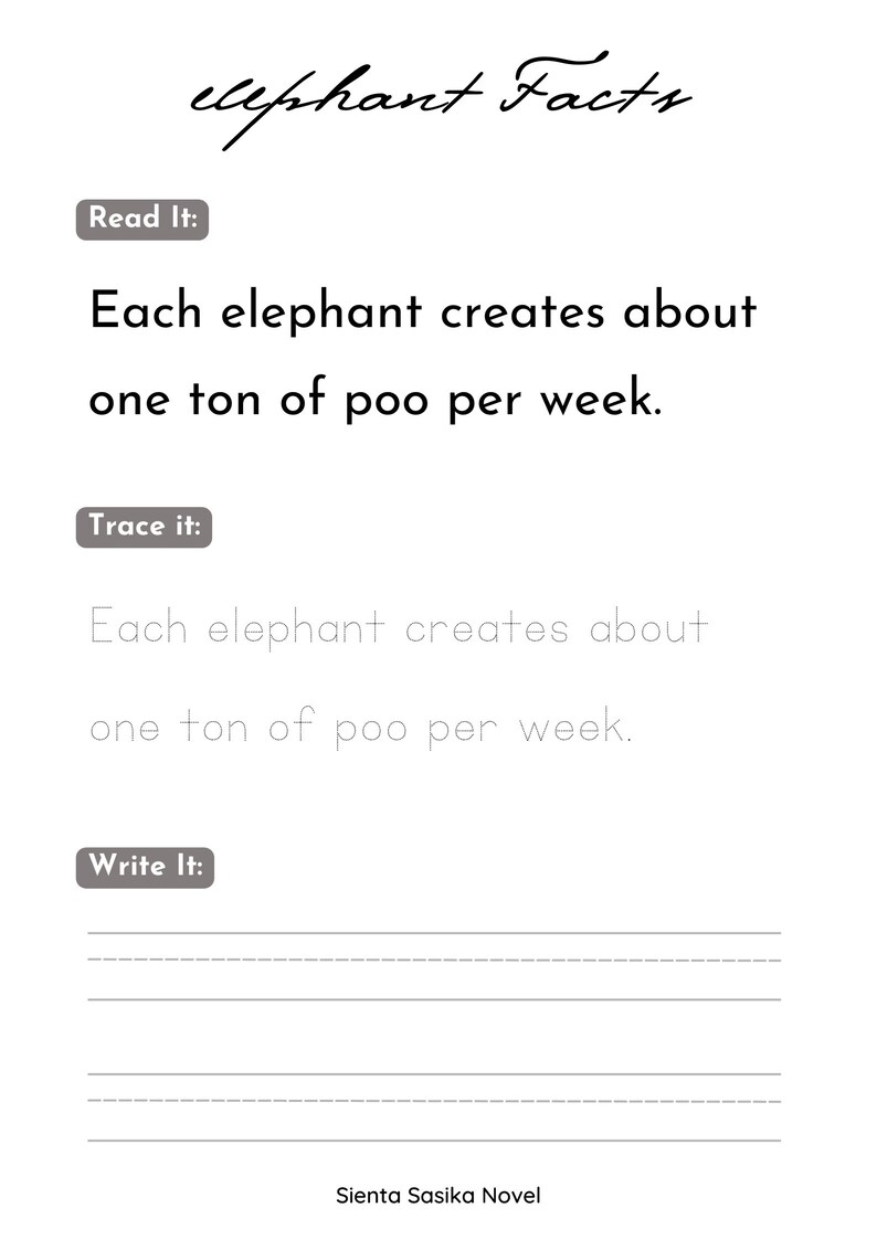 ELEPHANT UNIT STUDY [nature Unit Study] Total 178 Pages | Science ...