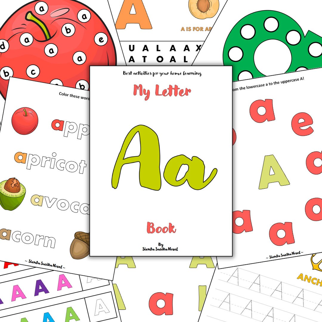 PRESCHOOL PRINTABLE: Total 750 Pages Bundle Set My Letter A, B, C, D, E ...