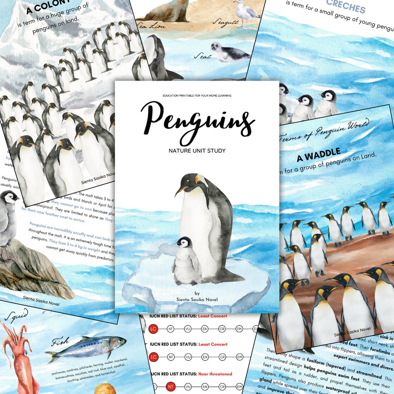PENGUINS UNIT STUDY [nature Unit Study] Total 460 Pages | Science ...