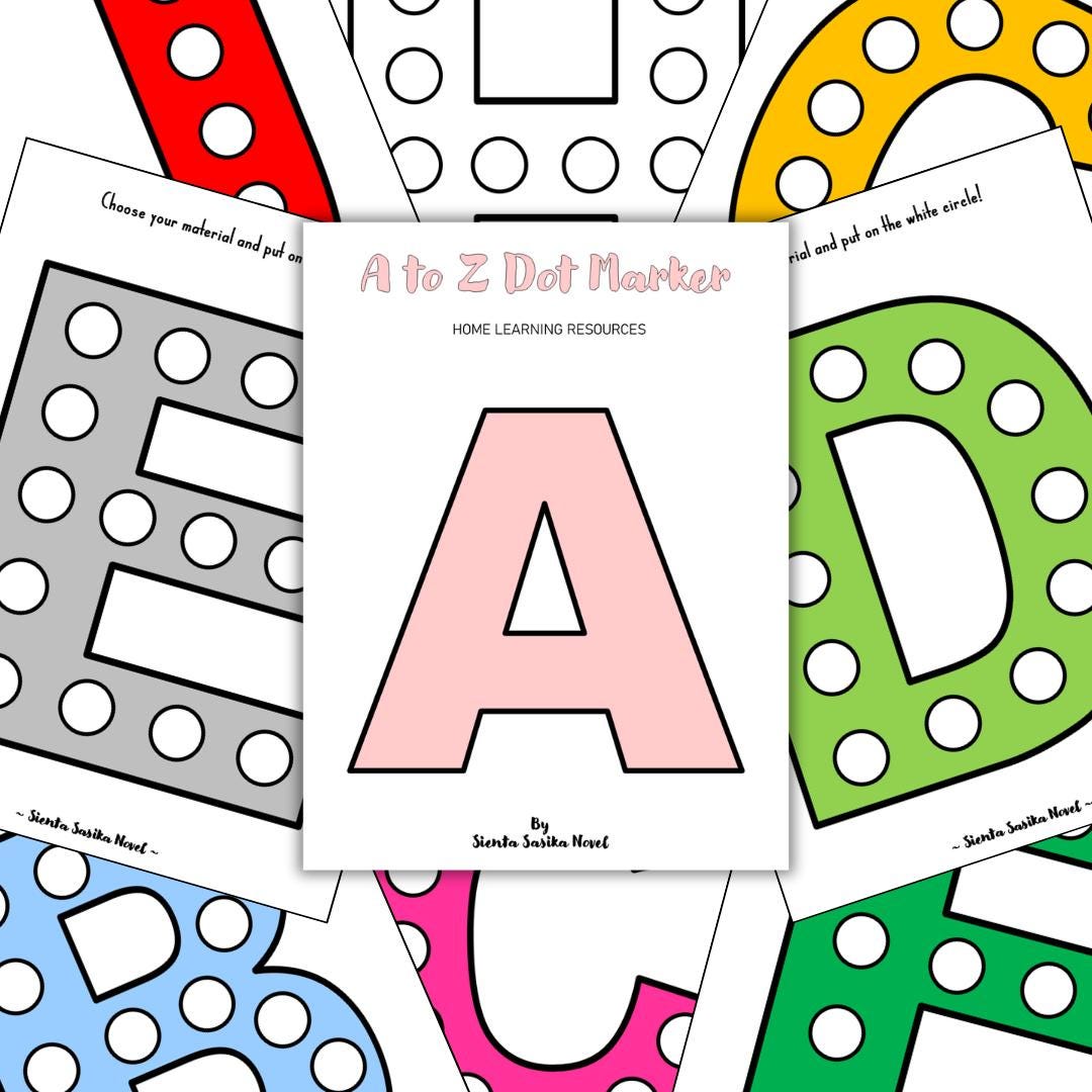 PRESCHOOL: Dot Marker Worksheets Alphabet Do a Dot, 338 Printable Pages ...