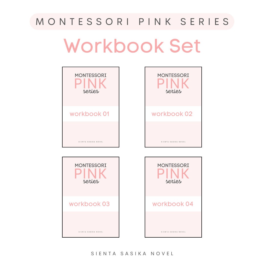 MONTESSORI PINK SERIES: Workbook Set Total 537 Pages - Etsy