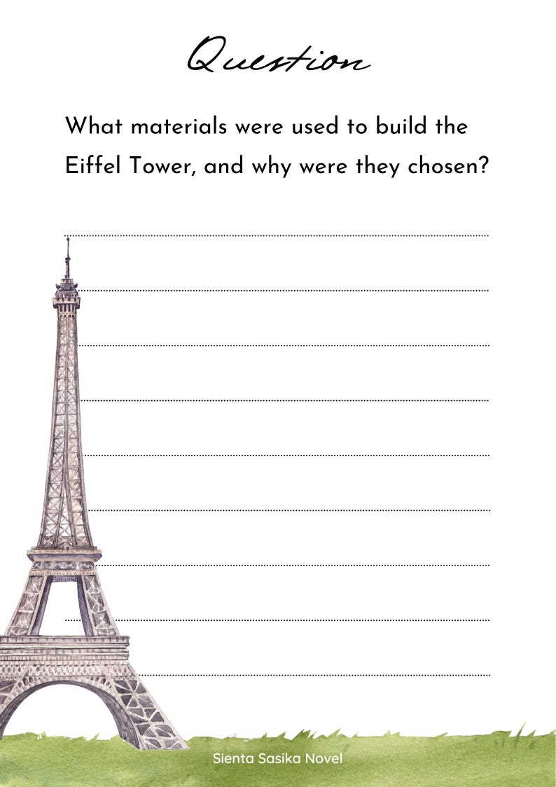 EIFFEL TOWER Mini Study, La Tour Eiffel History, Culture, Homeschooling ...