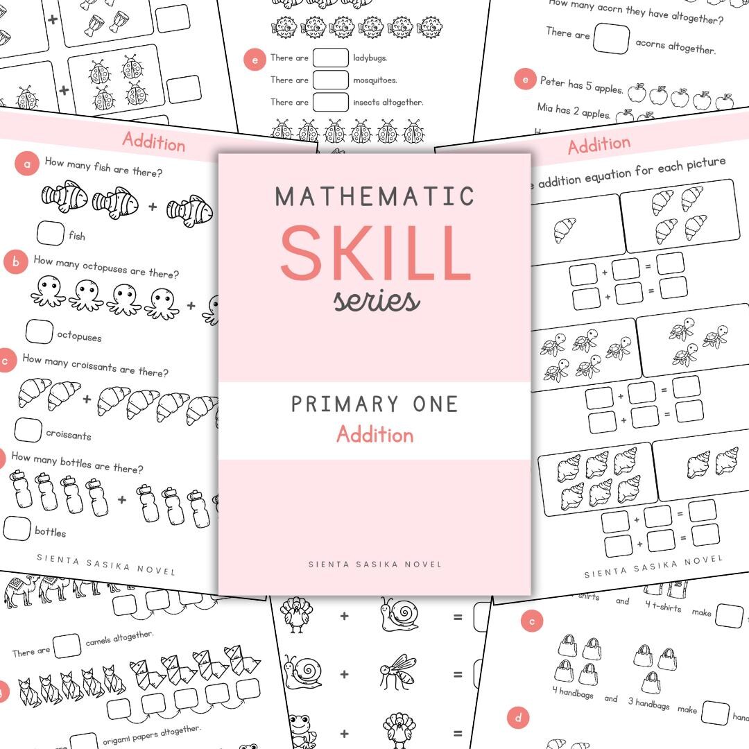 Math Primary School - Learning Addition for Primary 1 Total 100 Pages ...