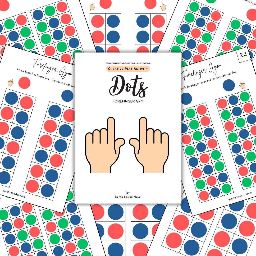 CREATIVE PLAY ACTIVITY: Dots Forefinger Gym, Fine Motor and Color ...