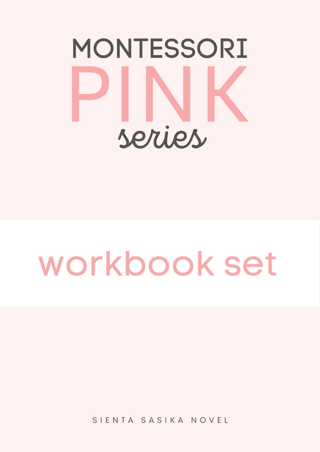 MONTESSORI PINK SERIES: Workbook Set Total 419 Pages - Etsy