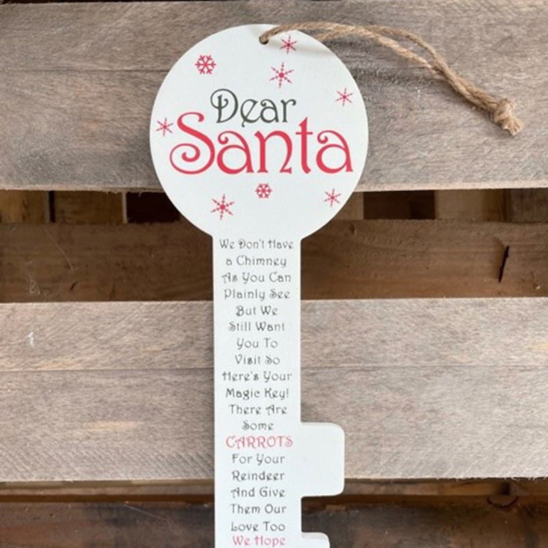 Wooden Santa Key - Etsy