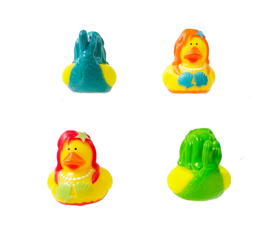 Mermaid Mini Rubber Duck Set: Fun Gift, Wedding Favour, Duck Race Etc ...
