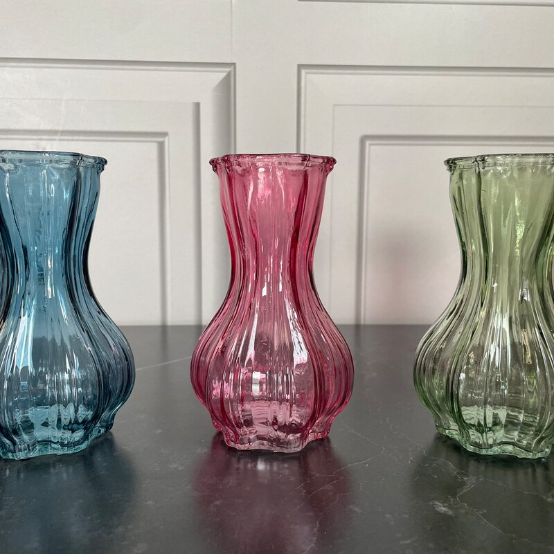 Colored Glass Vases - Etsy