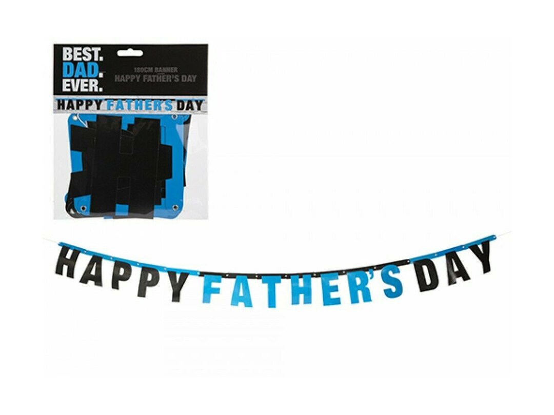 Fathers Day Decorations-bunting 'HAPPY FATHER'S DAY' 180 Cm Banner ...