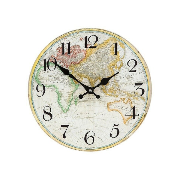 Map Wall Clock - Etsy