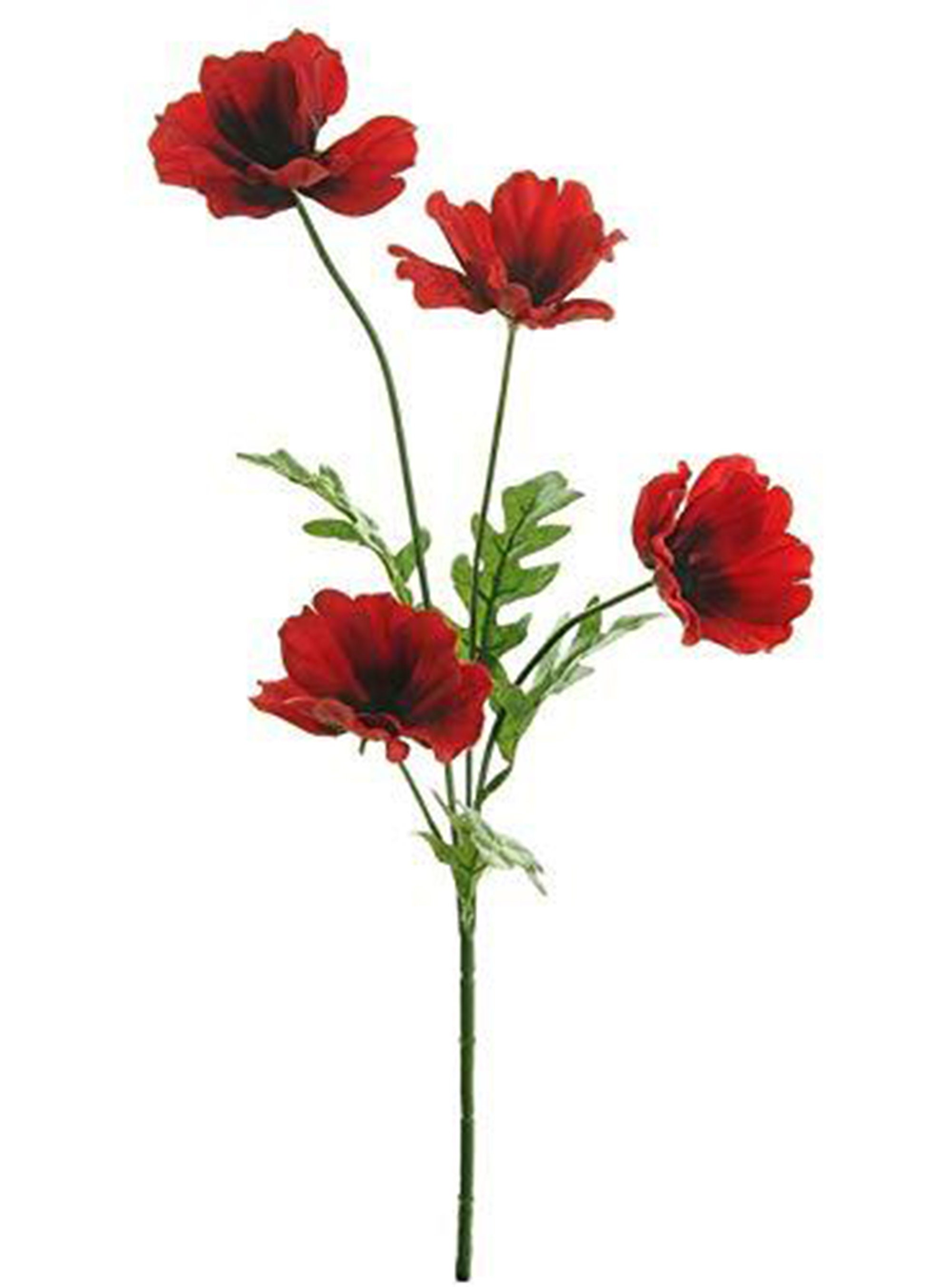 5 X RED Remembrance Day Red Artificial Wild Poppy Spray Flower - Etsy
