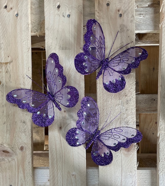 Mariposa De Color Morado