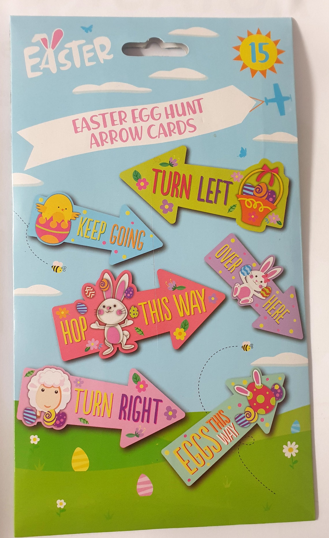 Easter Egg Hunt Arrows 15 Cardboard Directions for Egg Hunt Trail ...