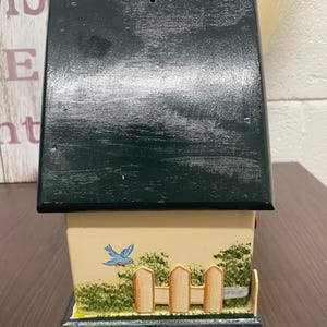 Vintage Wooden Hand Painted Bird Box “love Builds the Warmest Nests ...