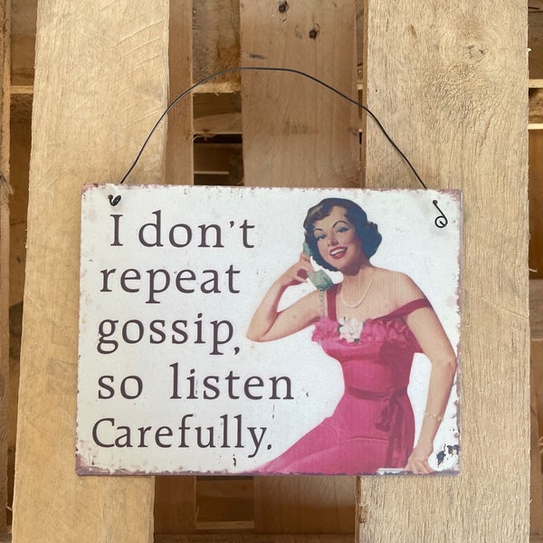 Vintage Style Metal Sign - Etsy