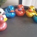 6 X 10cm Glitter Ducks Fun Gift, Wedding Favour, Duck Race Etc. Bright ...