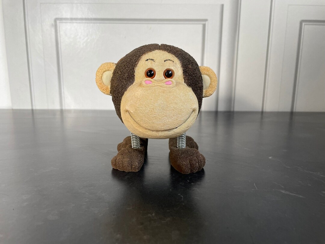 Cute Monkey Face Textured Ceramic Money Box Approx 12cm X 11cm Monkey ...