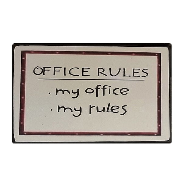 Funny Office Rules - Etsy