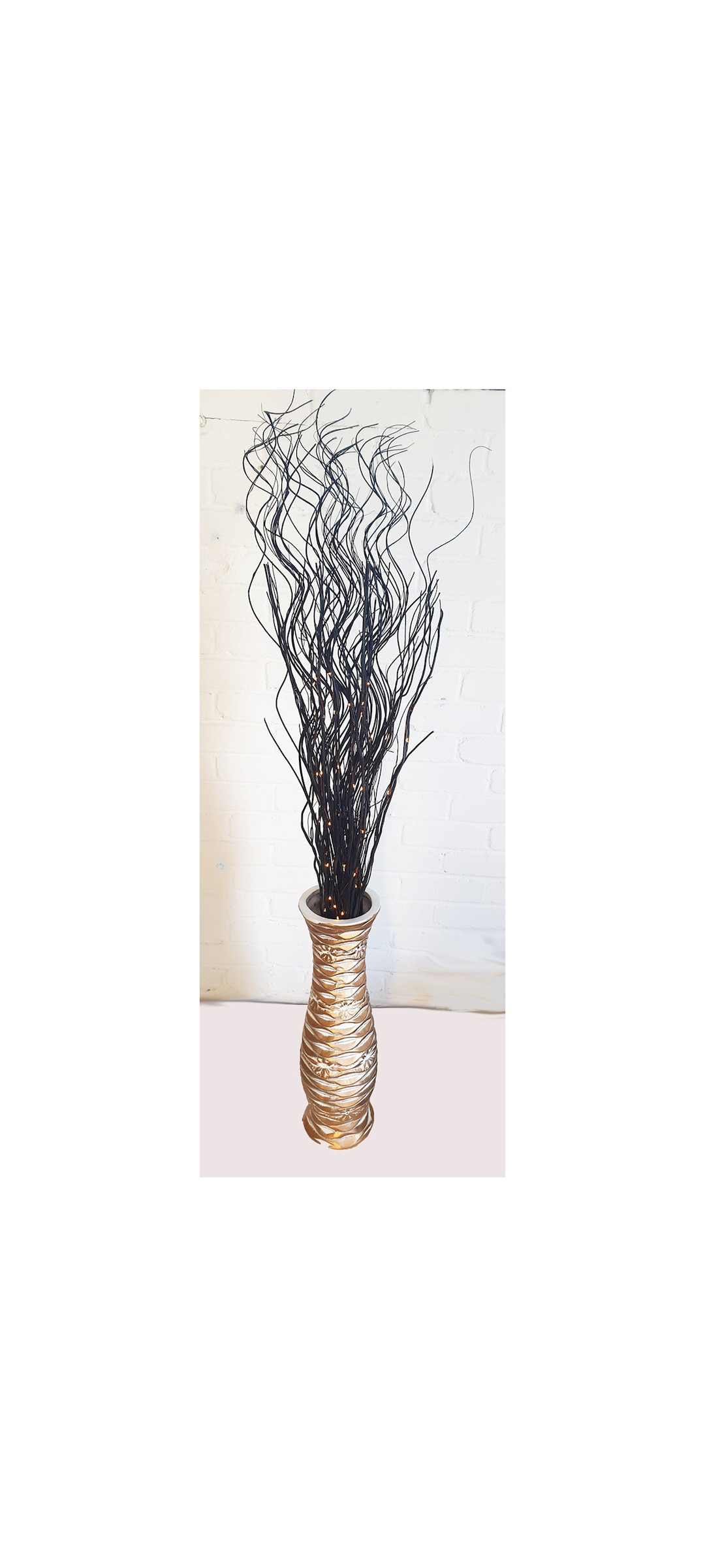 Black Tall Willow Twigs Bunch, Spiral Corkscrew or Twisted Contorted ...