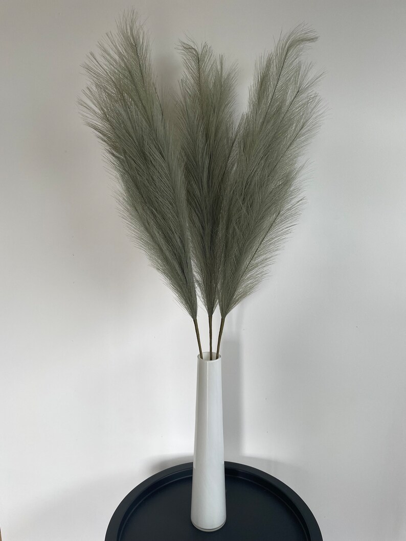 Large Faux Pampas Grass SINGLE Stem 115cm Tall Fluffy - Etsy