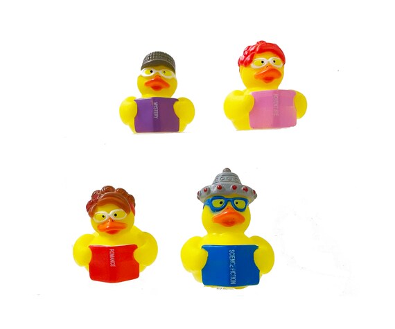 Book Club Mini Rubber Duck Set: Fun Gift Wedding Favour Duck | Etsy