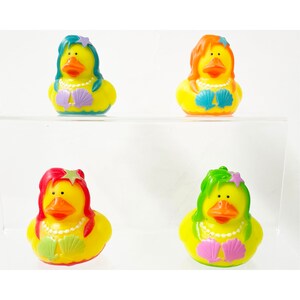 Mermaid Mini Rubber Duck Set: Fun Gift, Wedding Favour, Duck Race Etc ...