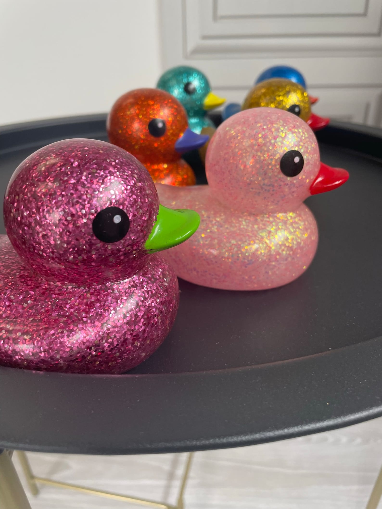 6 X 10cm Glitter Ducks Fun Gift Wedding Favour Duck Race - Etsy