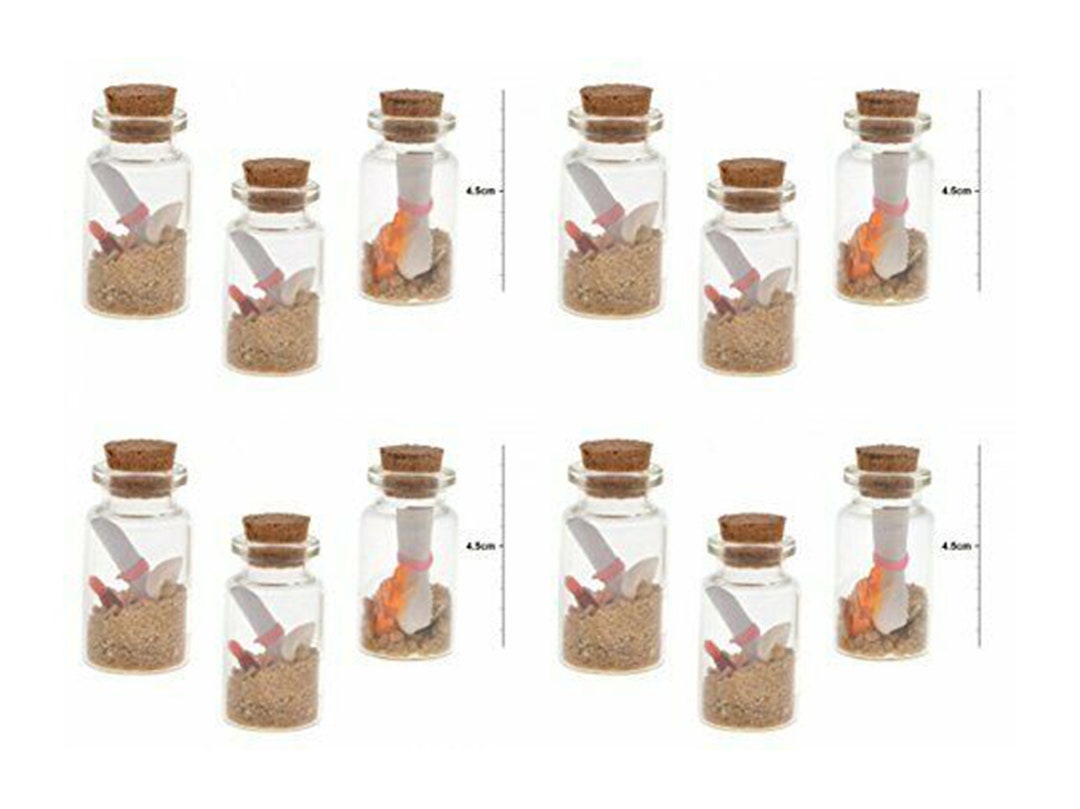 Mini Message in a Bottle Wishing Jar With Sand, Scroll, and Fish ...