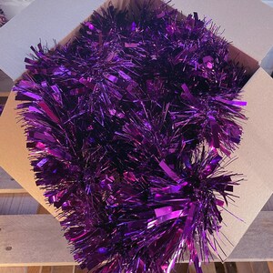 Bright 90s Style 'neon' Tinsel Luxury Thick and Thin Tinsel 2 Metre ...