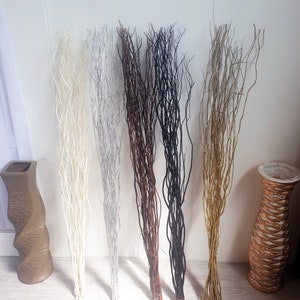 Willow Twigs Bunch, Twisted Contorted Natural Branches 115cm Tall in ...