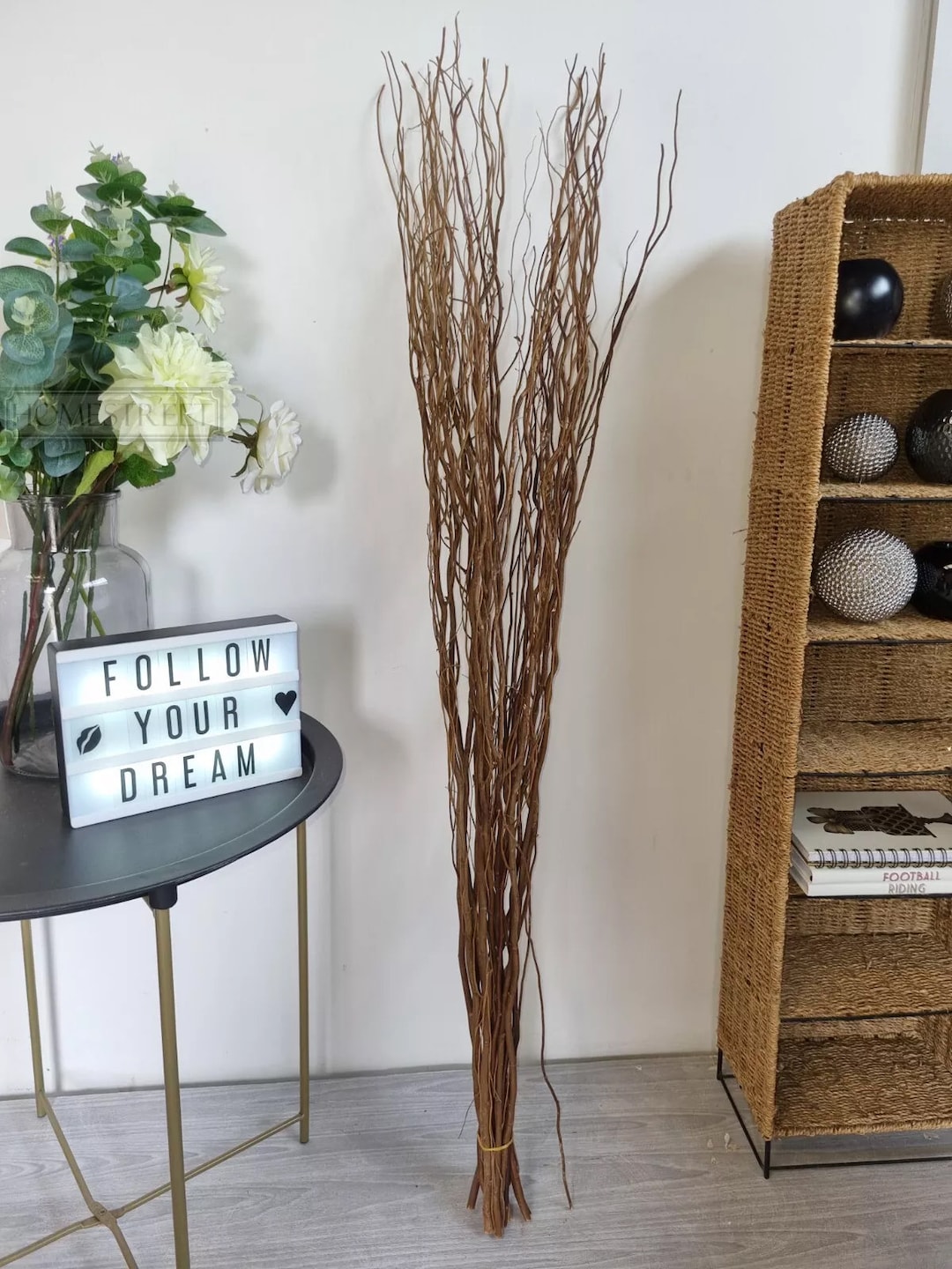 Rich Brown Natural Willow Twigs Twisted Curly Contorted With or Without ...