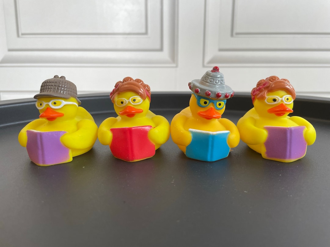 Book Club Mini Rubber Duck Set: Fun Gift, Wedding Favour, Duck Race Etc ...