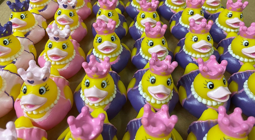 Queen Mini Rubber Duck Set: Fun Gift, Wedding Favour, Duck Race Etc ...