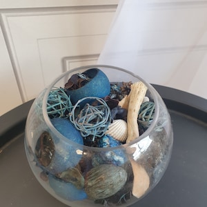 Hand Blended Potpourri in a Clear Glass Fishbowl Home Fragrance ...