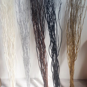 Willow Twigs Bunch, Twisted Contorted Natural Branches 115cm Tall in ...