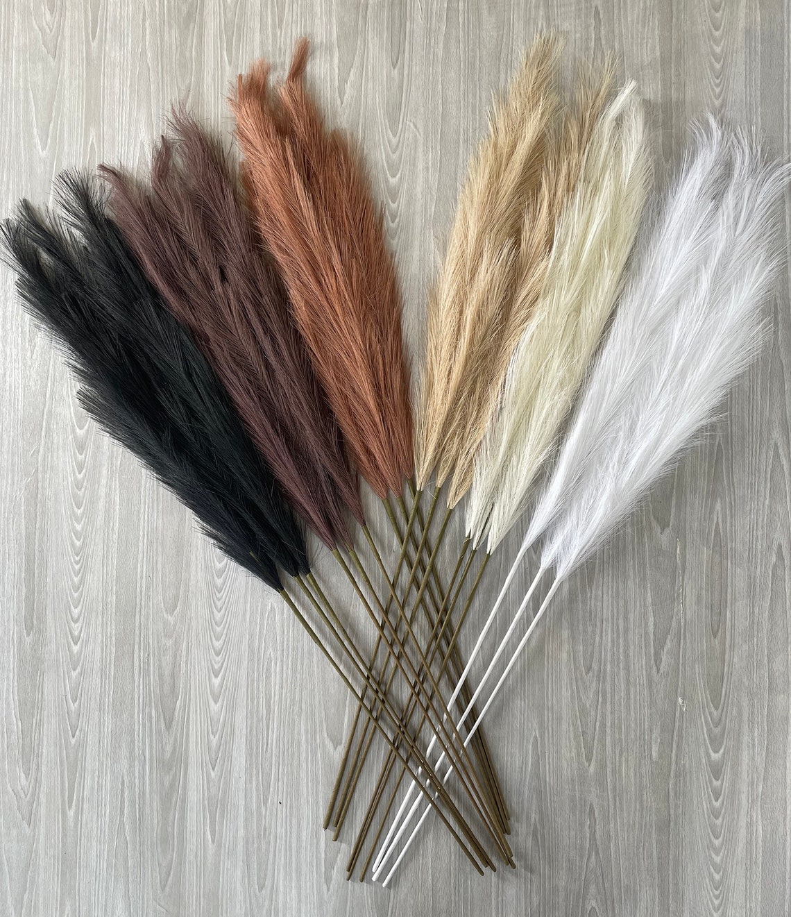 Large Faux Pampas Grass SINGLE STEMS 115cm Tall Fluffy - Etsy UK