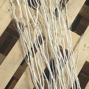 Cream Washed White Natural Contorted Willow Twigs Bunch, Curly Twisted ...